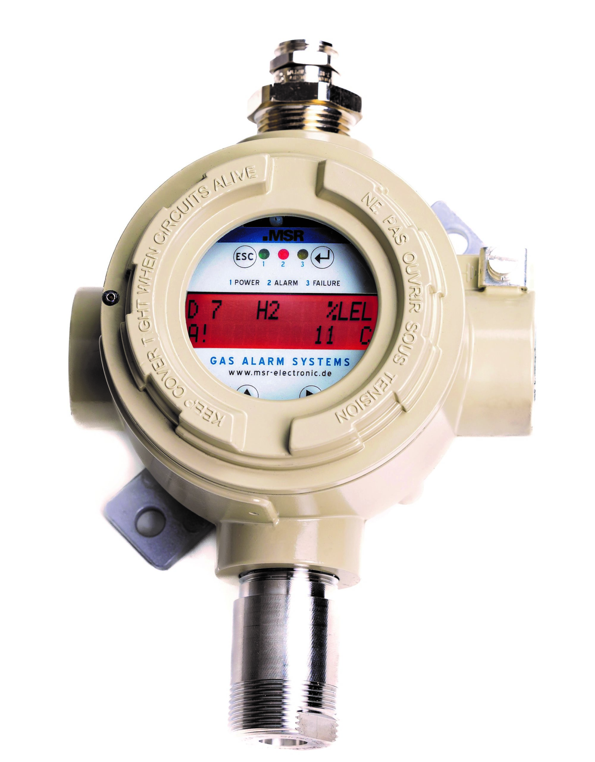 Gas detection equipment for safe gas detection in the shipping
